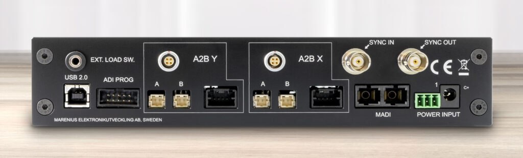 MADI A2B interface - konverterar ljudsignaler från och tillbaka